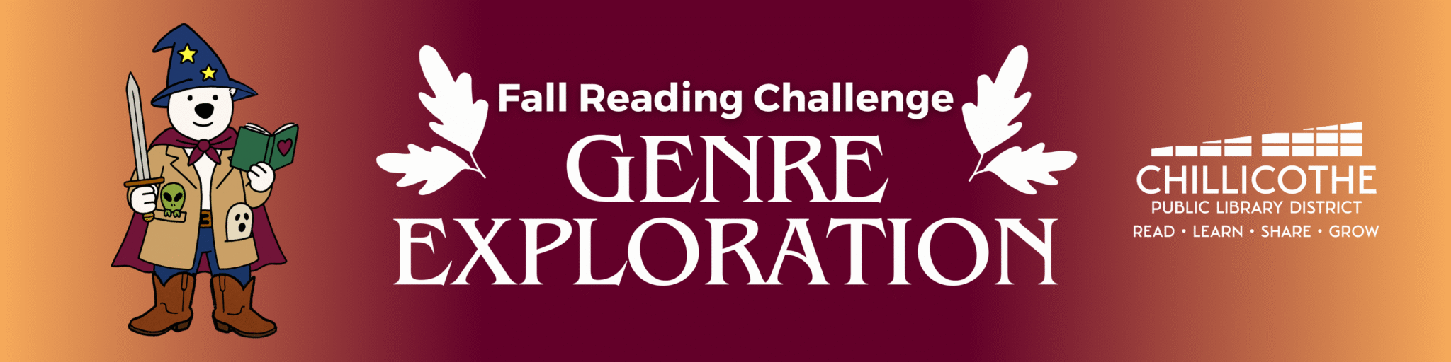 Fall Reading Challenge: Genre Exploration – Chillicothe Public Library